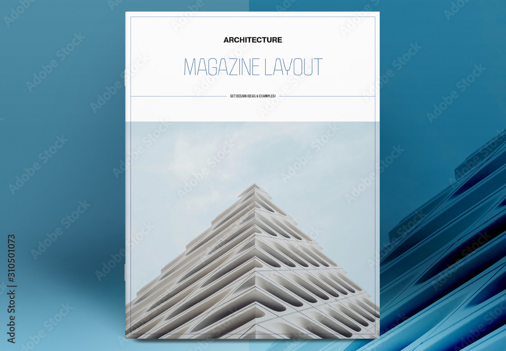 Architecture Magazine Layout Stock Template | Adobe Stock