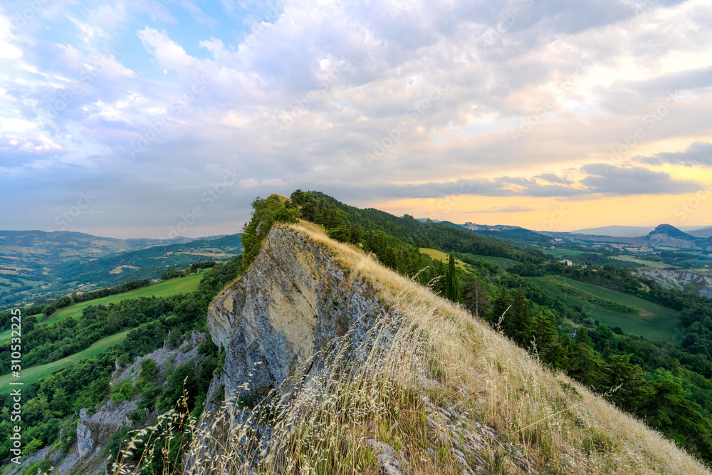 The old path in Marecchia Valley between San Leo and Tausano Stock ...