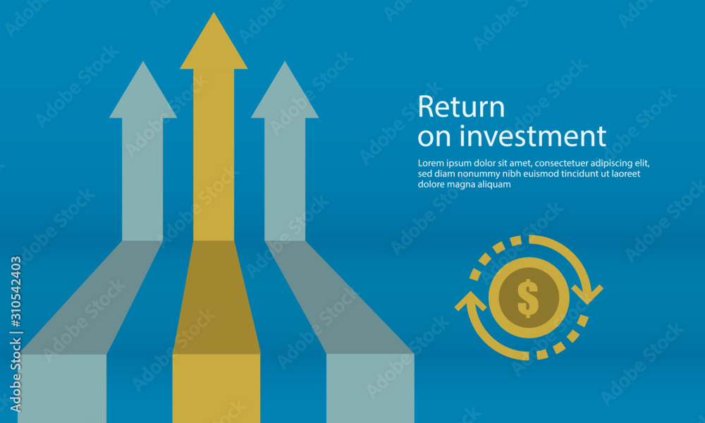 vector illustration of business arrow target direction concept to ...