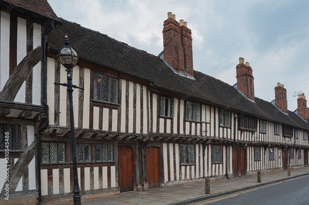 Poster STRATFORD-UPON-AVON, WARWICKSHIRE, UK - MAY 27, 2018: Medieval ...