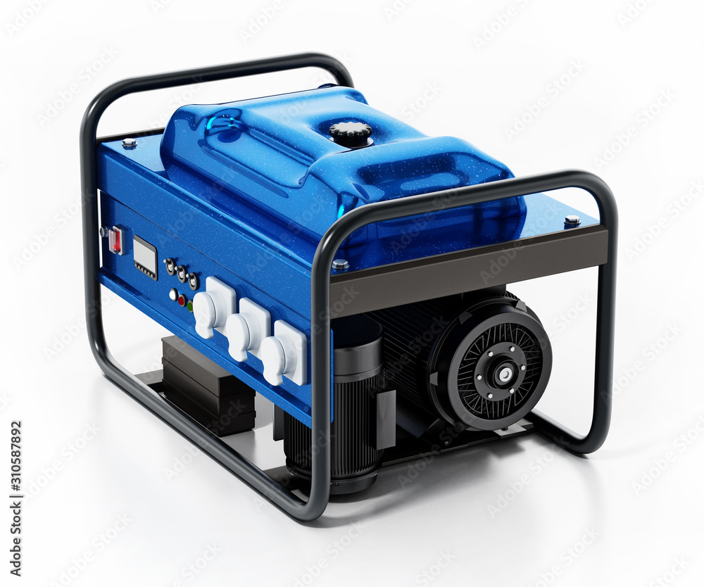 Generator isolated on white background. 3D illustration Stock ...
