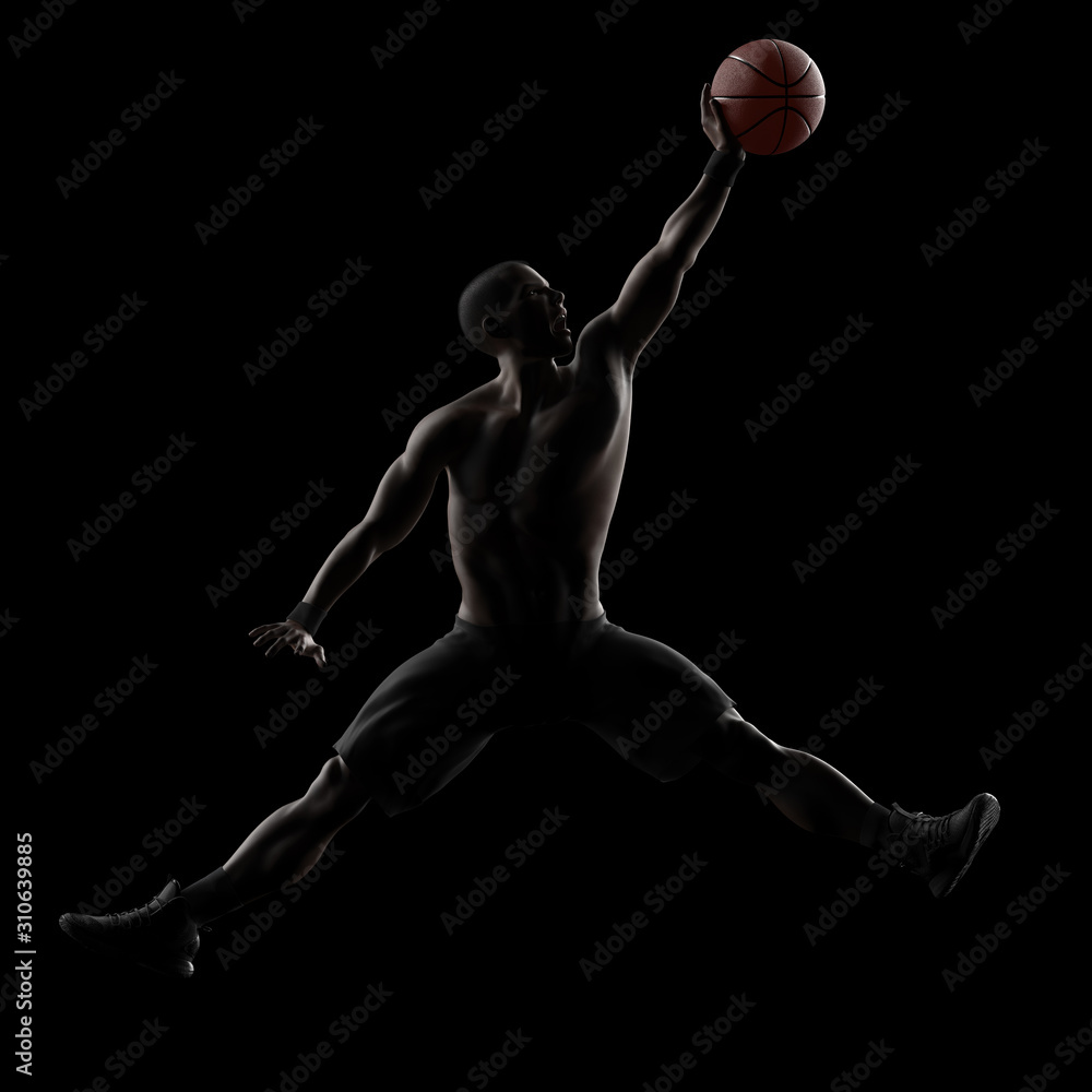 Well known greatest dunk pose of all time from basketball player ...