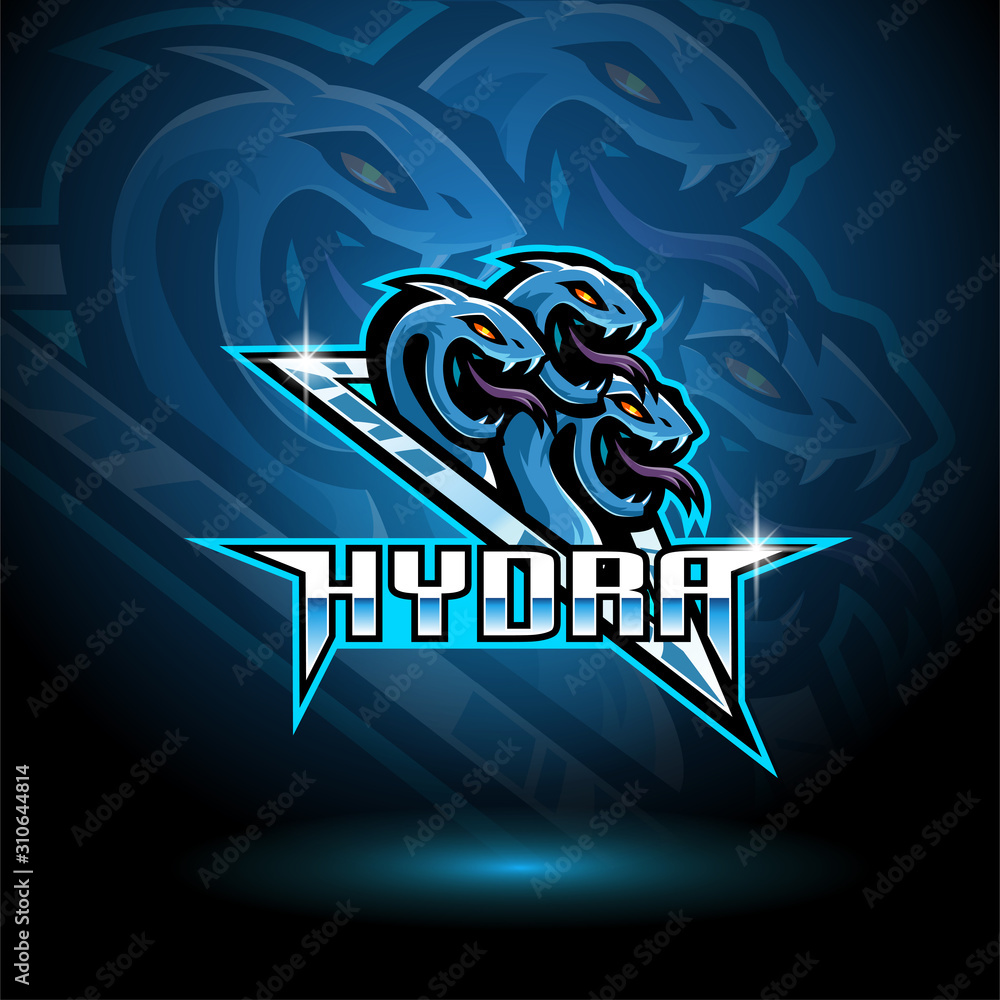 Hydra esport mascot logo design Stock Vector | Adobe Stock