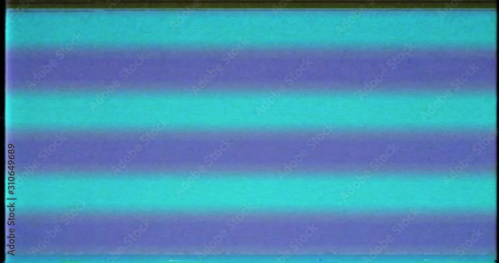 Old VHS Glitches and Static Noise on the blue Background. TV Noise ...