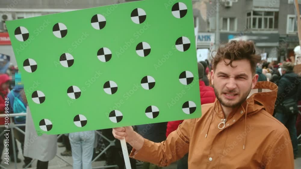 Aggression crowd people fighting strike. Angry rebel revolution protest ...