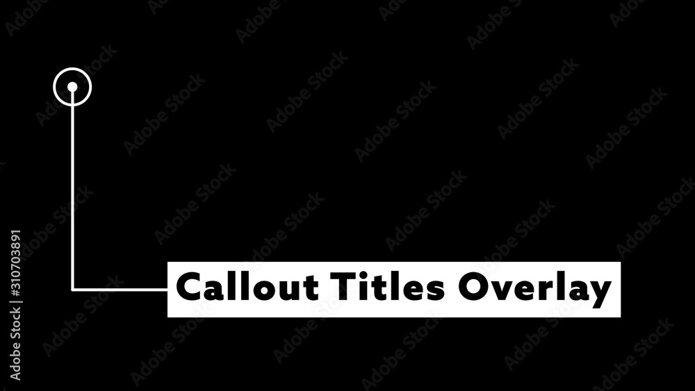 Colorful Callout Title Overlay Stock Template | Adobe Stock