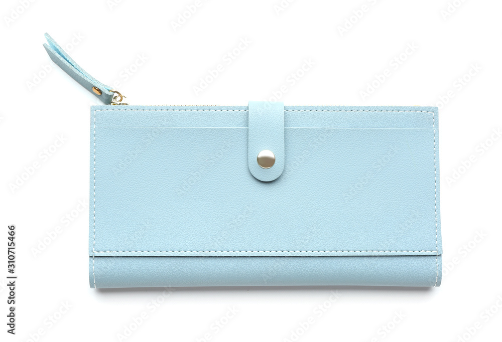 Stylish wallet on white background Stock Photo | Adobe Stock