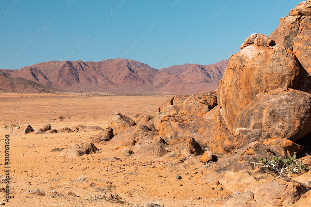 Boulders in the Namibian desert Stock Photo | Adobe Stock