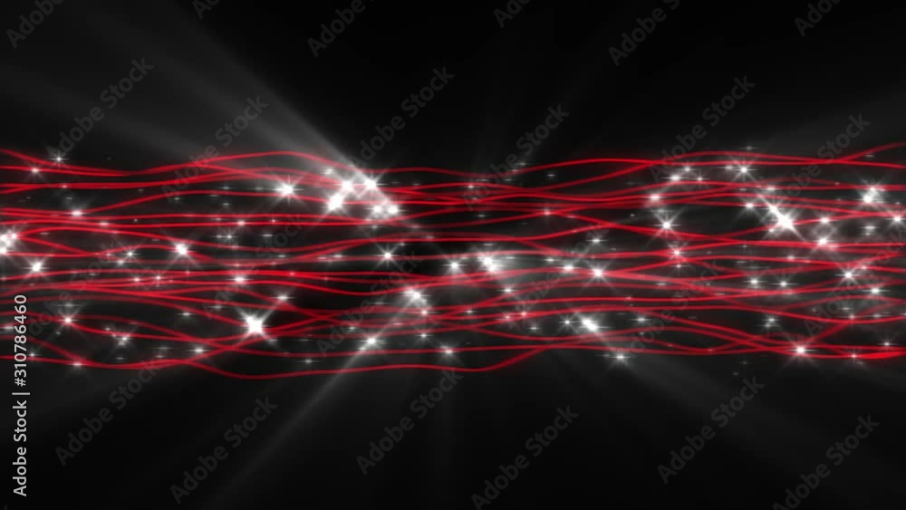 Abstract seamless background motion loop features a pattern of glowing ...