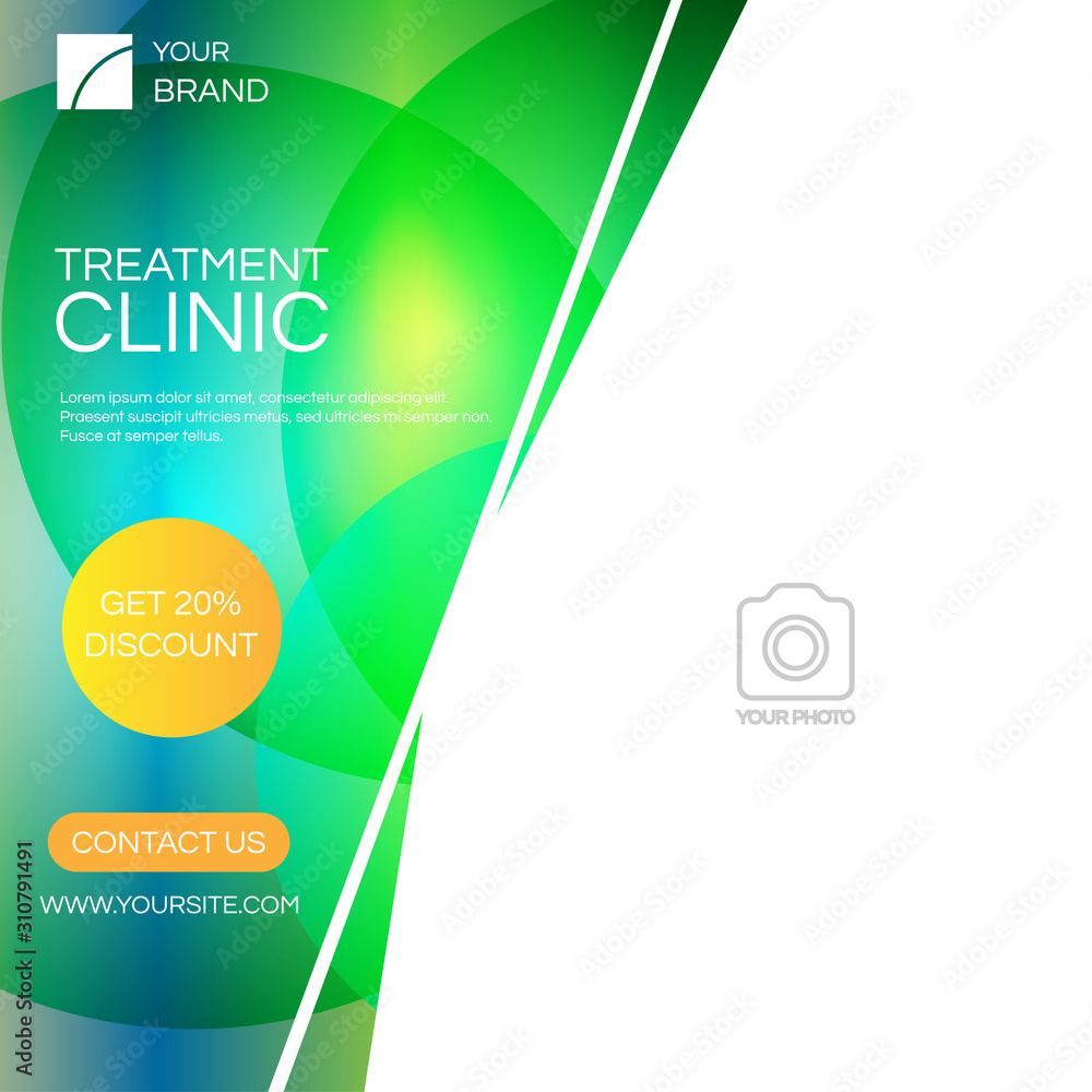 health and medical social media post template for promotion. Editable ...