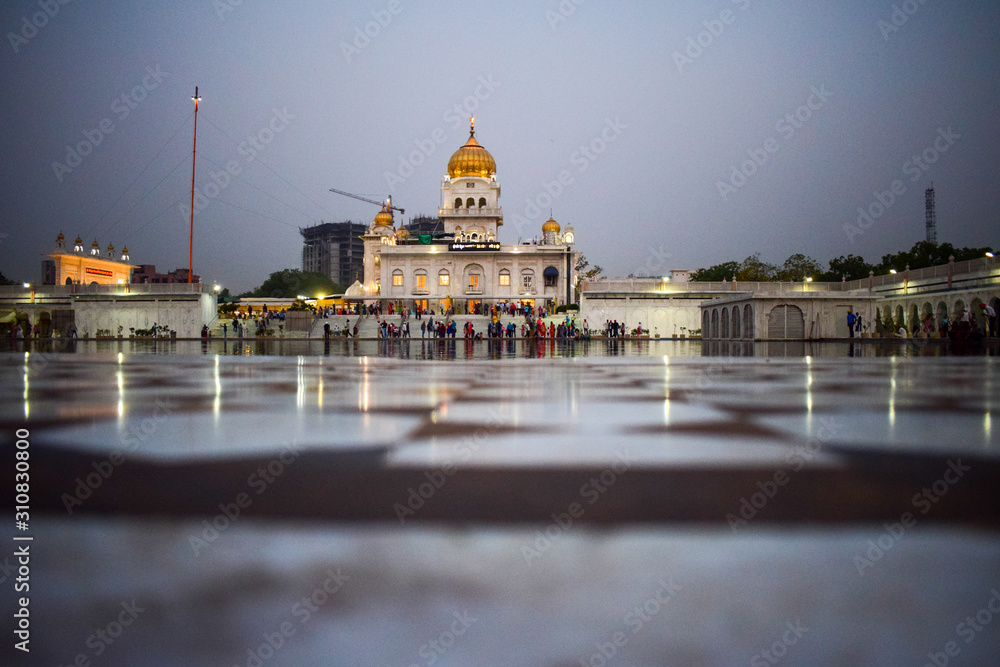 Inside view of Sikh temple in Delhi India, Sikh Gurudwara inside view ...