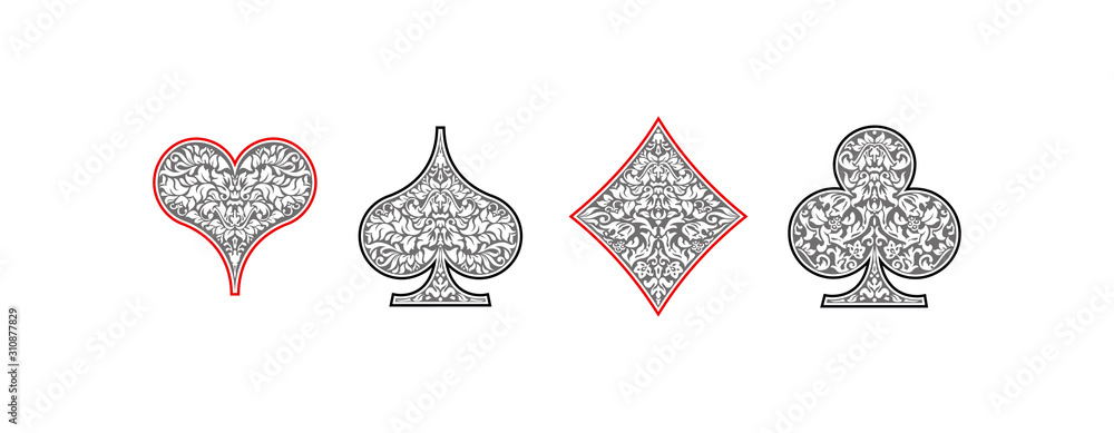 Vintage Card Suits