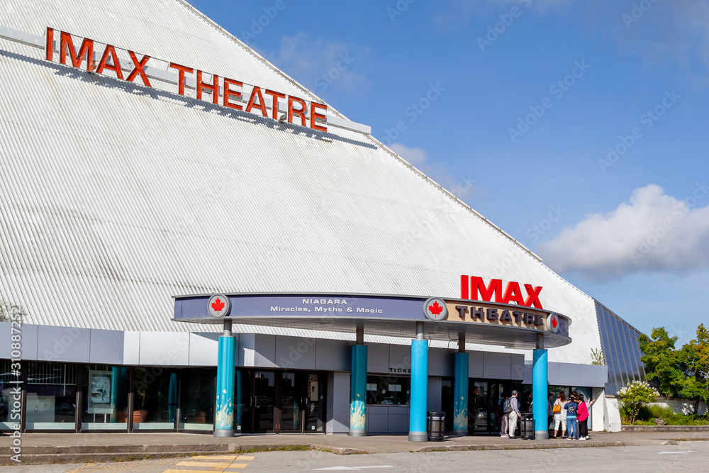 Niagara Falls, Ontario, Canada - September 3, 2019: Group people at ...