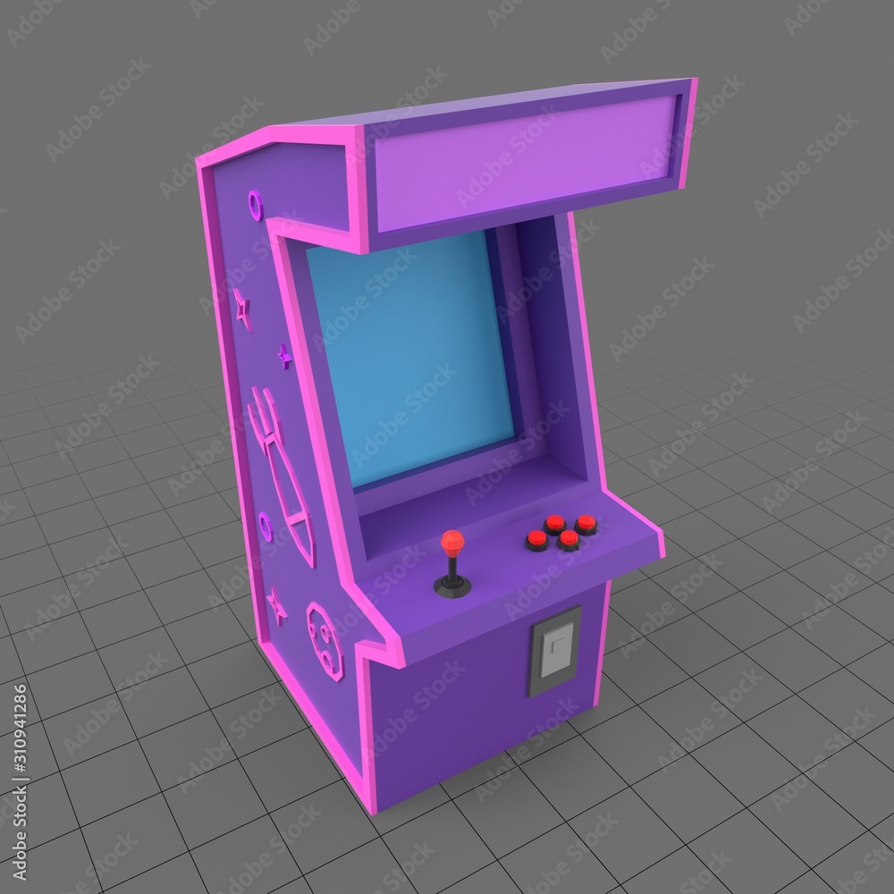 3d Arcade Cabinet Model