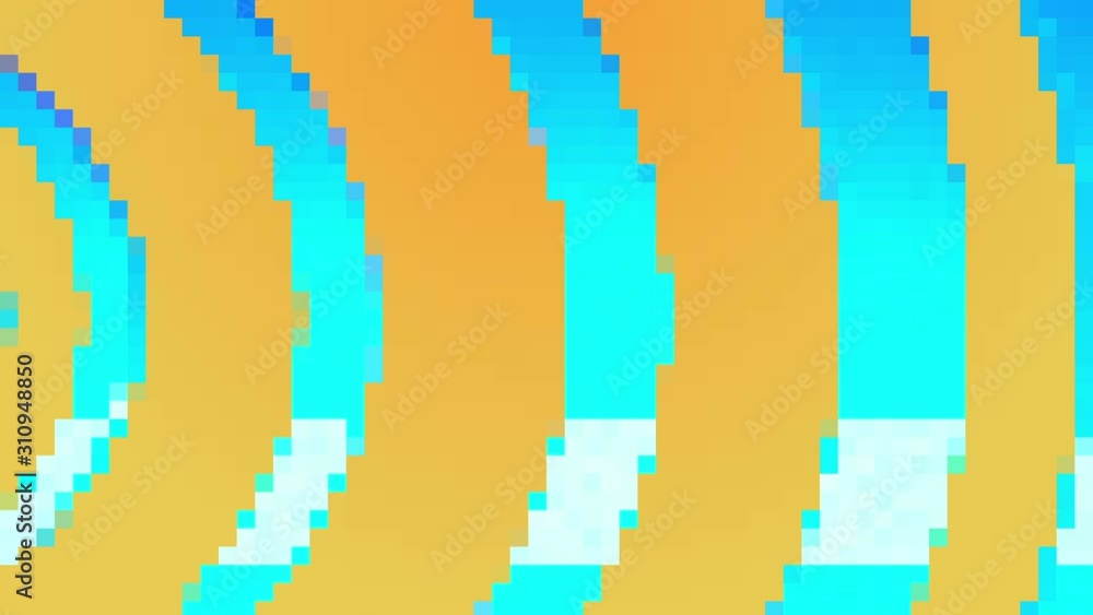 Retro 8-Bit Video Game background. Seamless looped Stock Video | Adobe ...