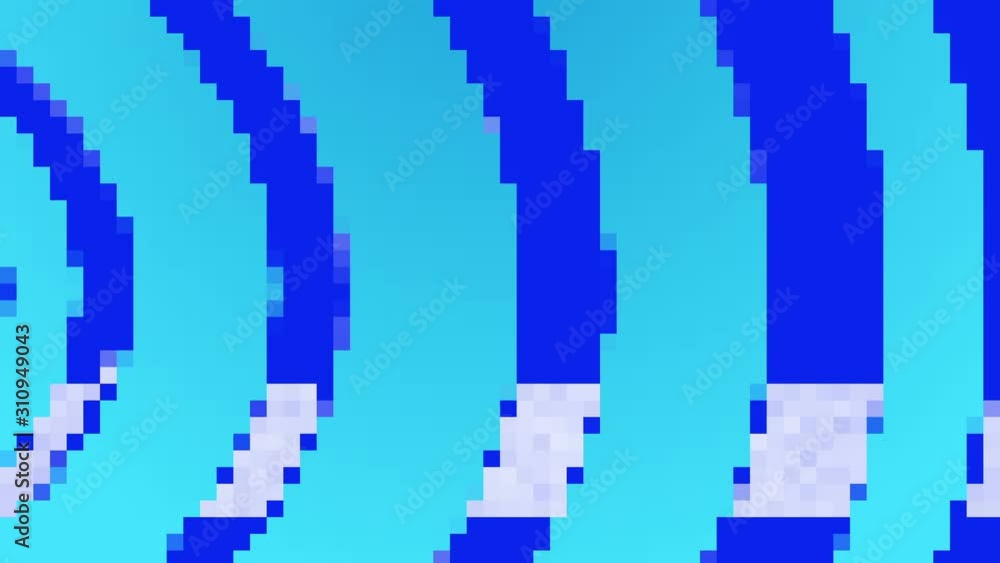 Retro 8-Bit Video Game background. Seamless looped Stock Video | Adobe ...