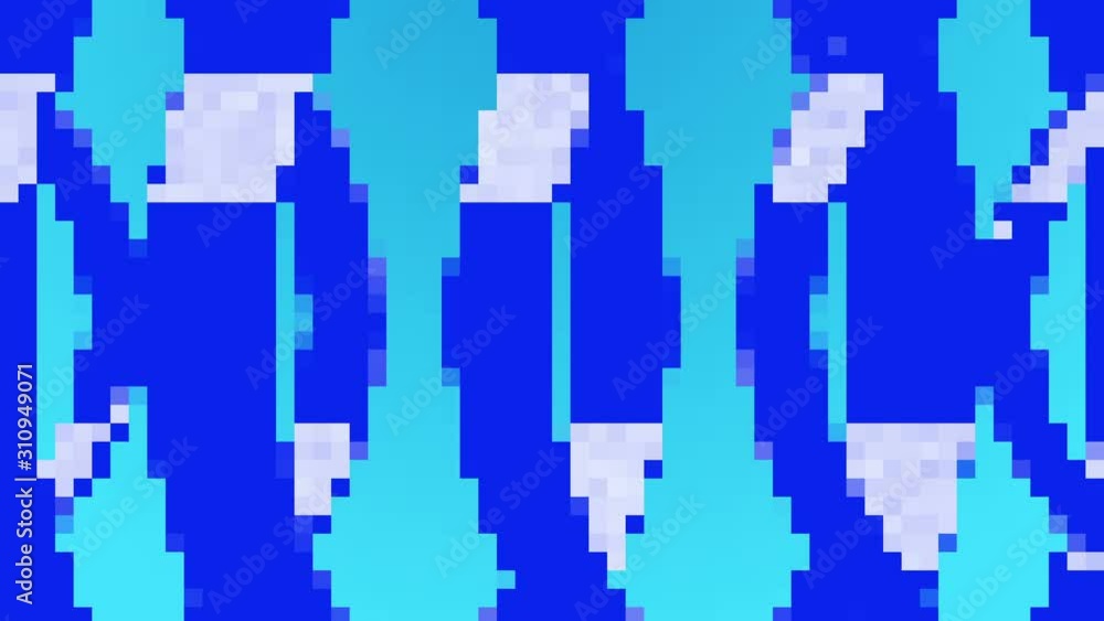 Retro 8-Bit Video Game background. Seamless looped Stock Video | Adobe ...