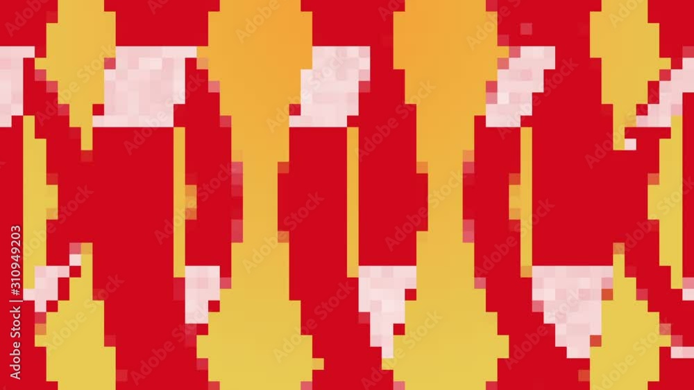 Retro 8-Bit Video Game background. Seamless looped Stock Video | Adobe ...