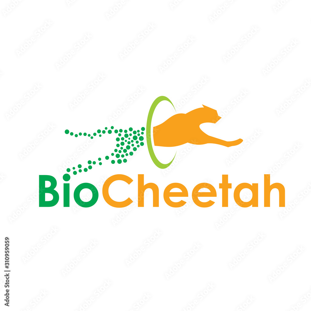 Biological Logo, Molecule Logo, Cheetah Biological Logo Stock Vector ...