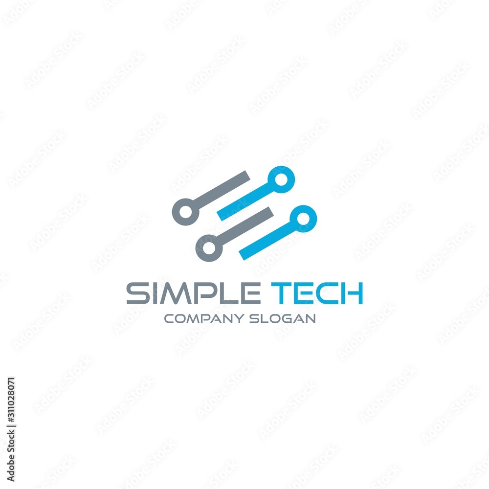Simple Tech logo company simple letter s symbols Stock Vector | Adobe Stock