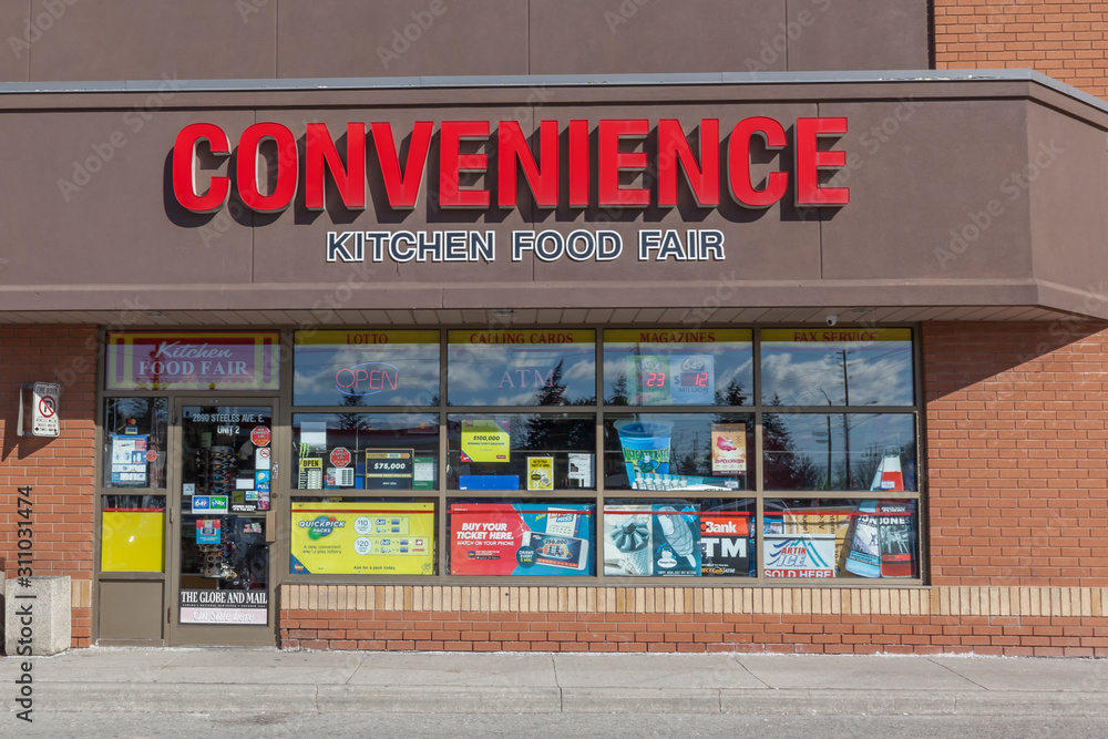 Toronto, Canada- February 26, 2018: Kitchen Food Fair store front in ...