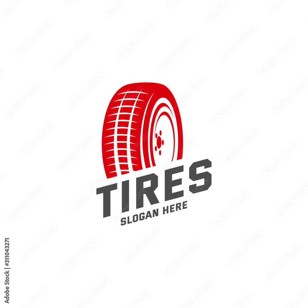 Tire logo vector icon illustration design template Stock Vector | Adobe ...