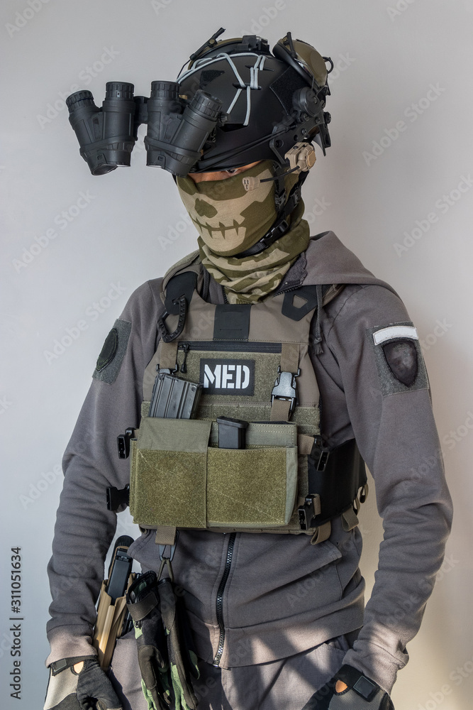 Navy SEAL United States soldier or private military contractor with ...