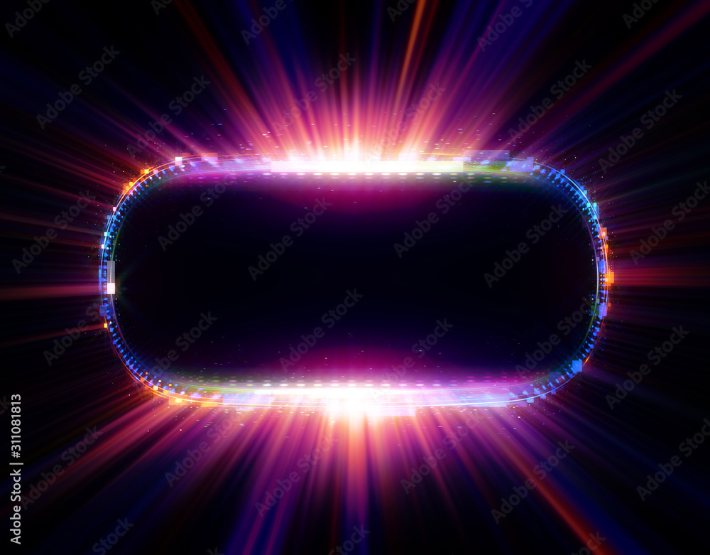 Vivid abstract background. Beautiful design of rotation frame ...