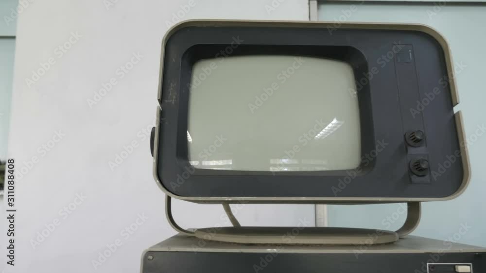 Vintage Computer Monitor From The 60S 70S. Stock ビデオ | Adobe Stock
