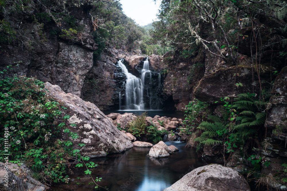Nature around Lagoa do Vento and Risco waterfalls in Rabacal valley ...