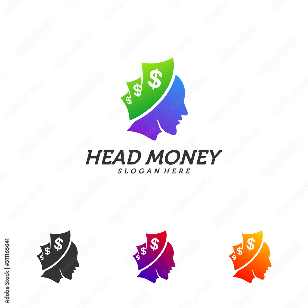 Think Money logo design template vector. Emblem symbol Icon. Stock ...