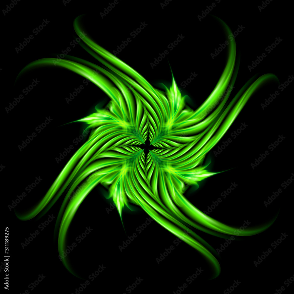 Green Fire Texture