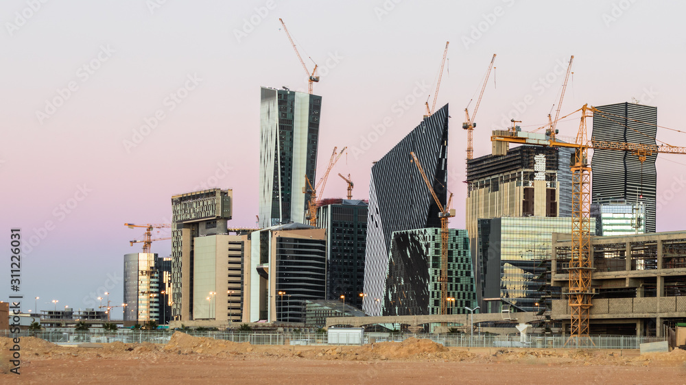 Big buildings equipped with the latest technology in the capital Riyadh ...