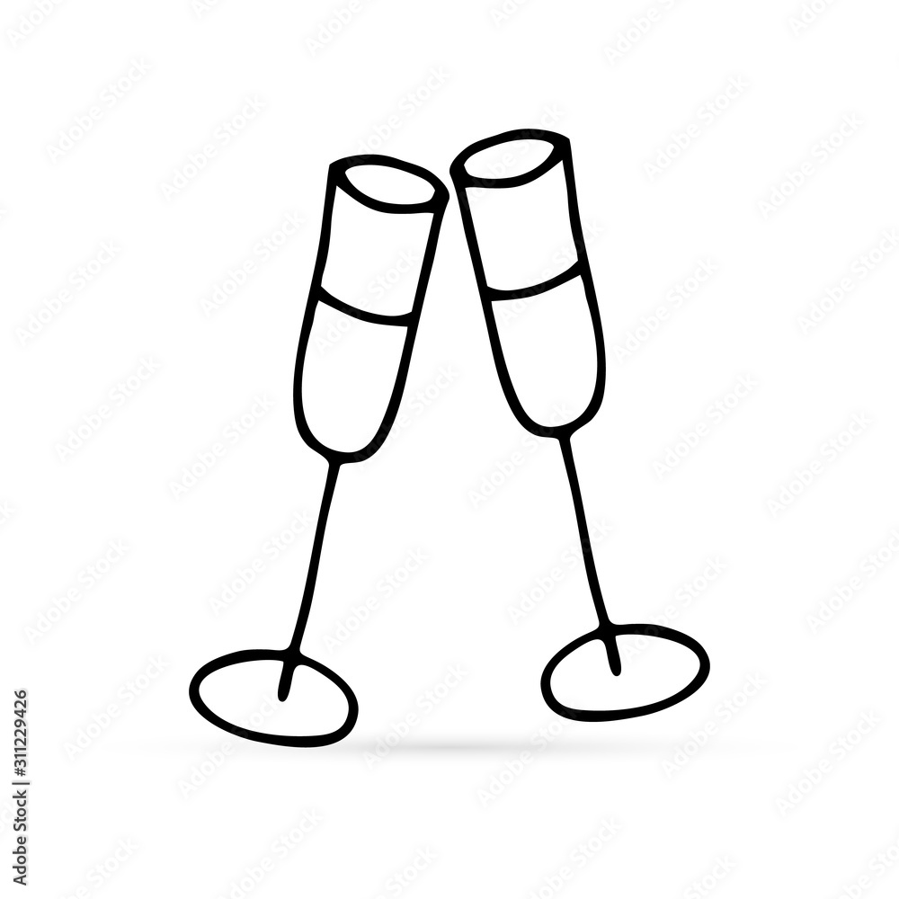 Wedding Toast Clipart