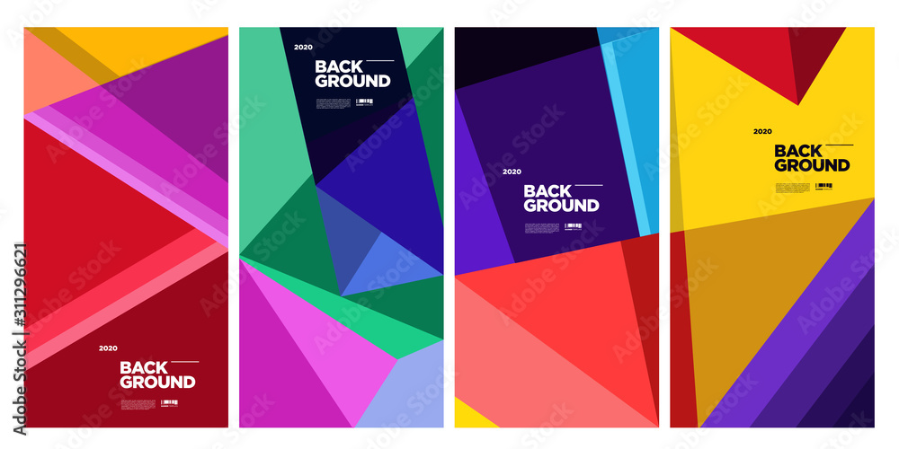 2020 Cover and Poster Design Template for Magazine. Trendy Abstract ...