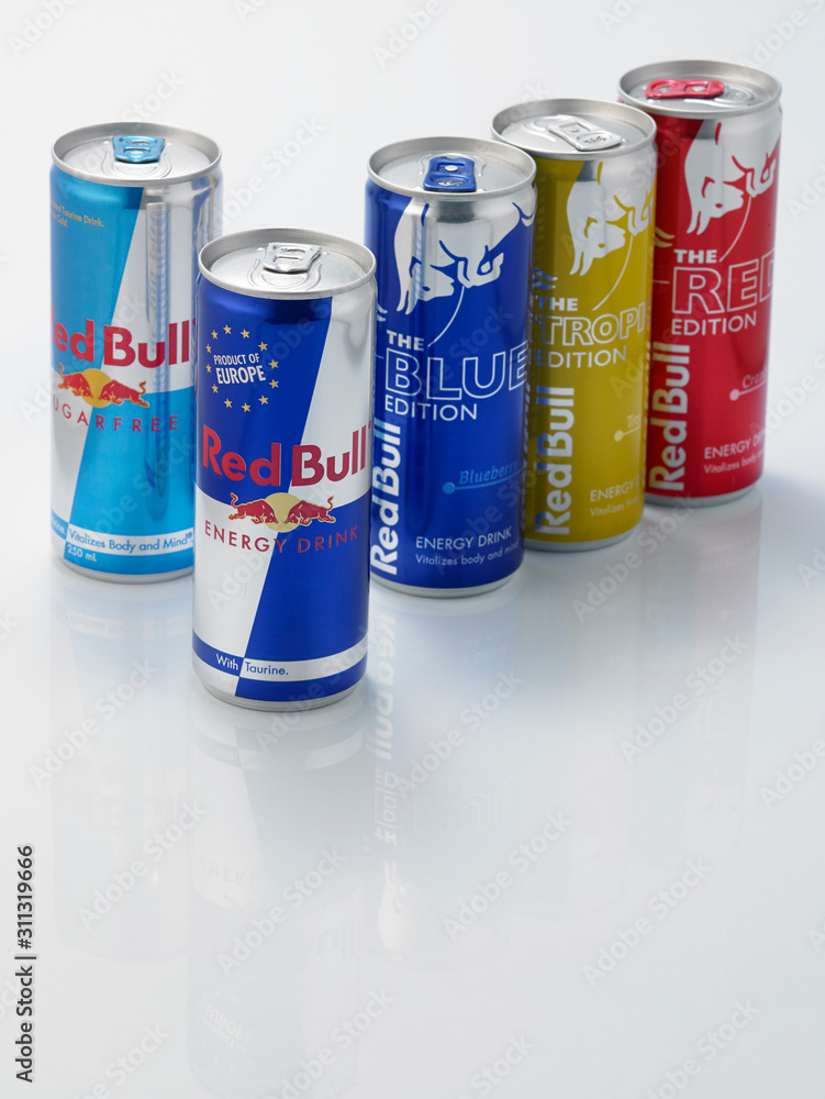 red bull energy drinks Stock Photo | Adobe Stock