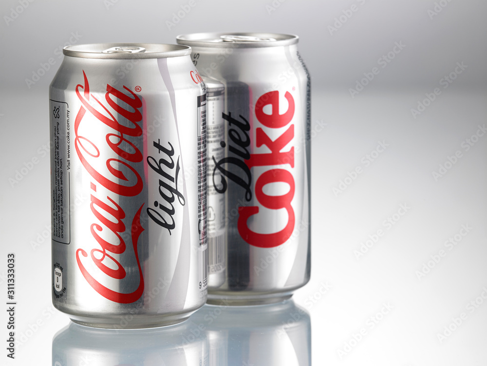 coca cola group light and diet coke Stock Photo | Adobe Stock