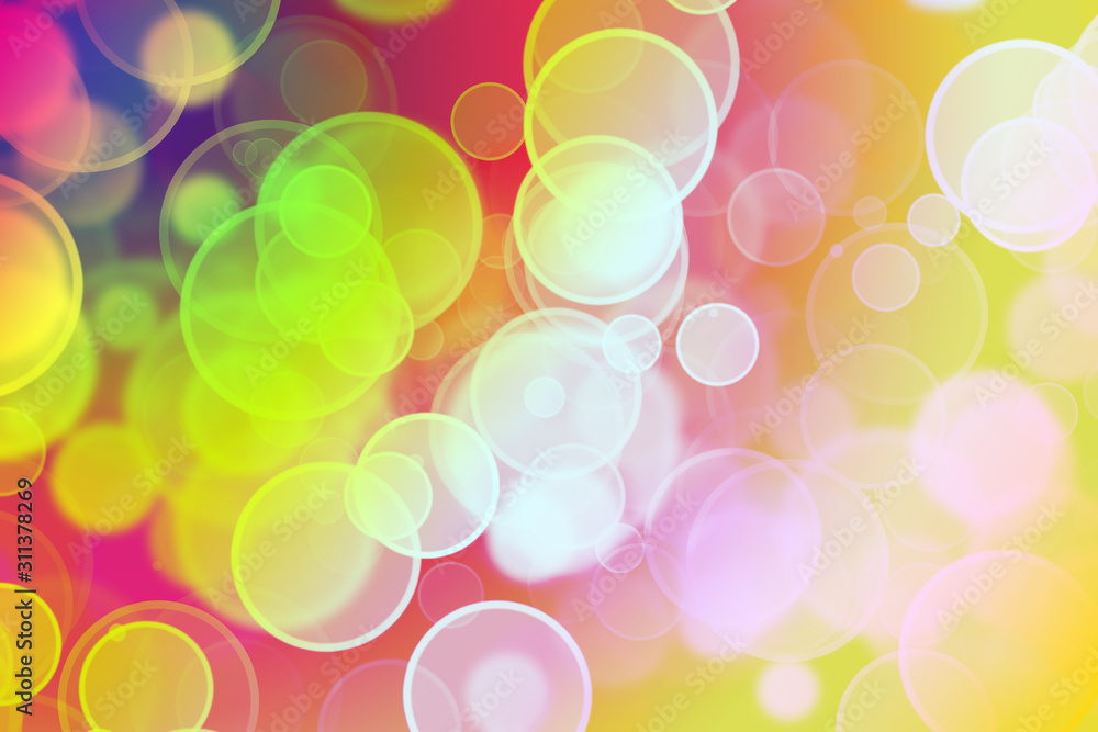 Fondo de destellos de varios colores con efecto bokeh Stock ...