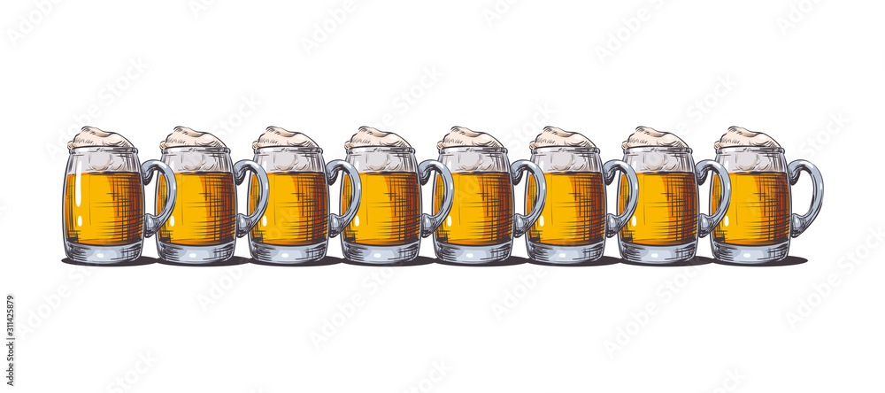 Row Of Beers