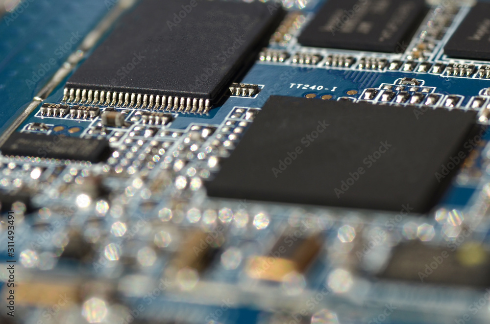 Computer board hardware motherboard microelectronics Server CPU chip ...