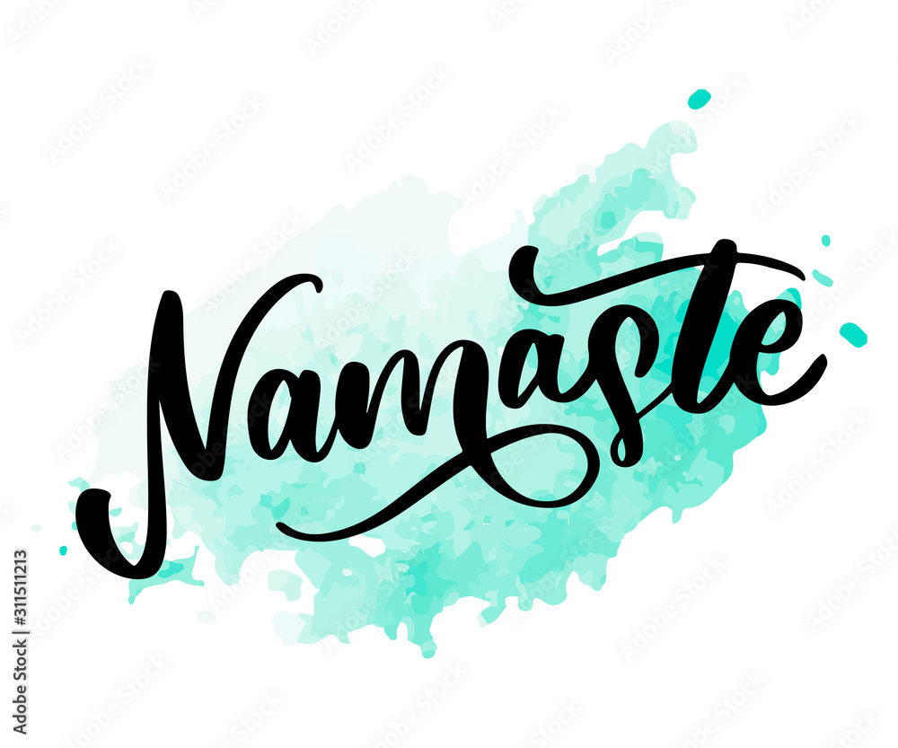 Namaste lettering Indian greeting, Hello in Hindi T shirt hand lettered ...