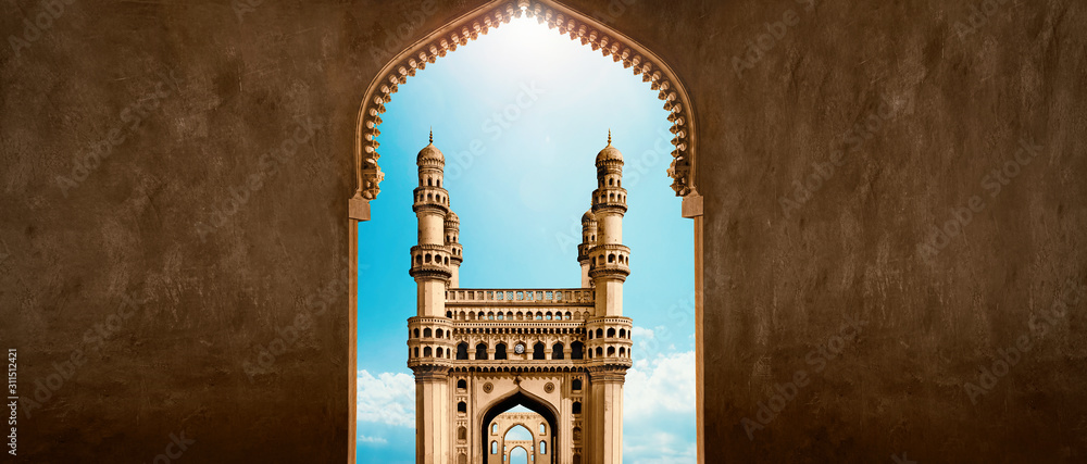 Arch View Charminar.Hyderabad,Telangana,India Stock Photo | Adobe Stock
