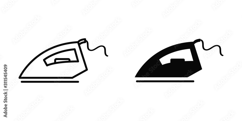 iron vector icon symbol Stock Vector | Adobe Stock