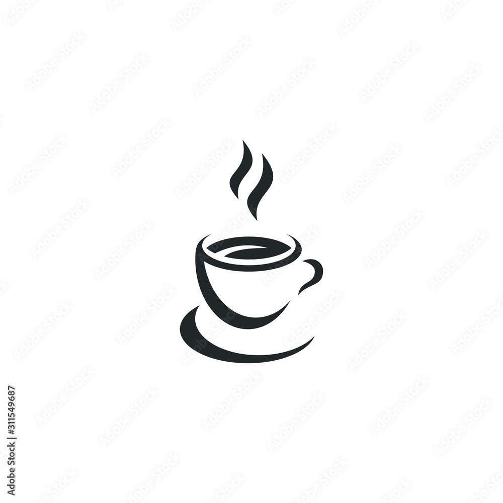 cup of coffee mug icon template color editable. cup of tea symbol ...