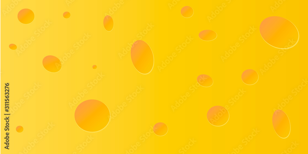 Vector cheese background. Realistic performance. Rectangular horizontal ...