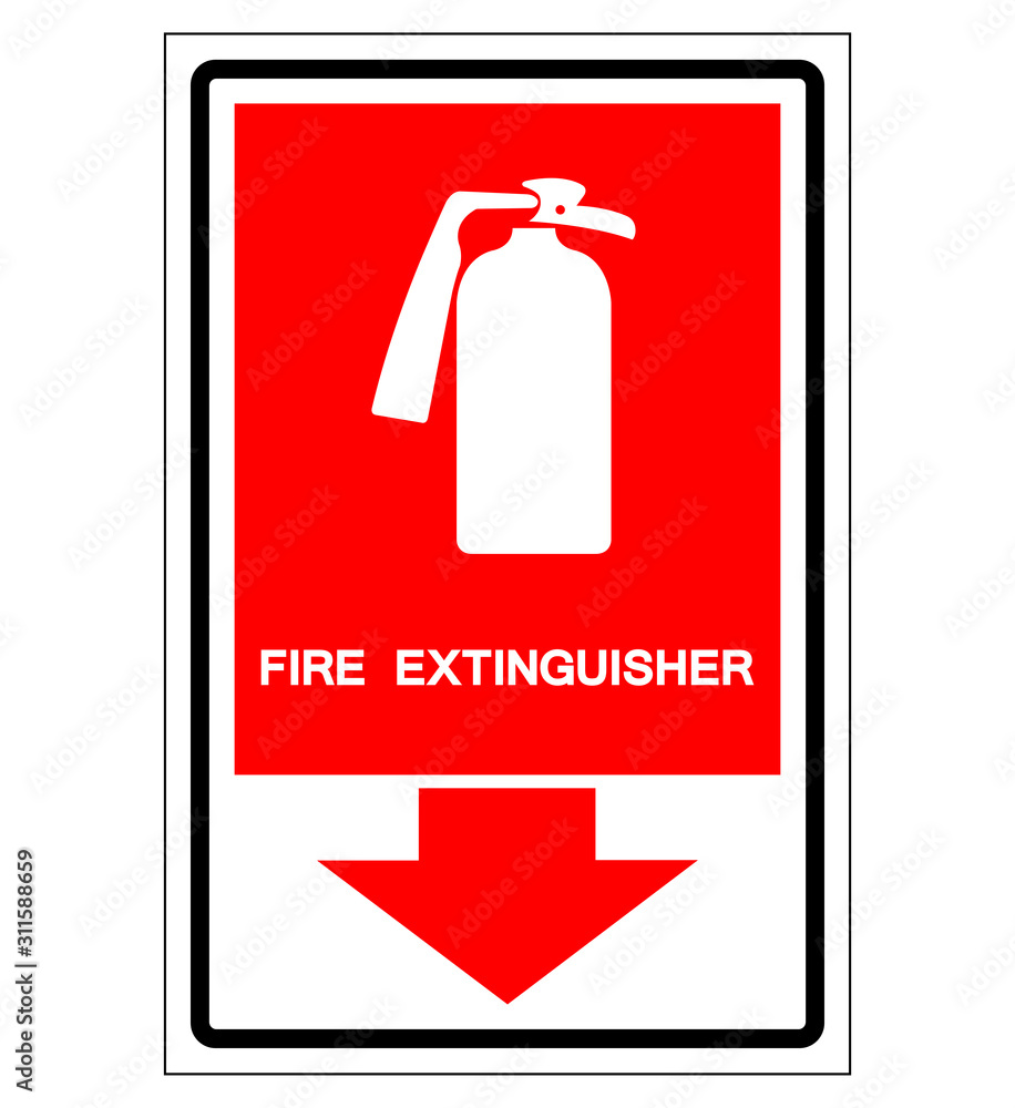 Fire Extinguisher Symbol Sign, Vector Illustration, Isolate On White ...