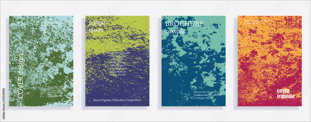 Minimalistic cover design templates. Set of layouts for covers of books ...