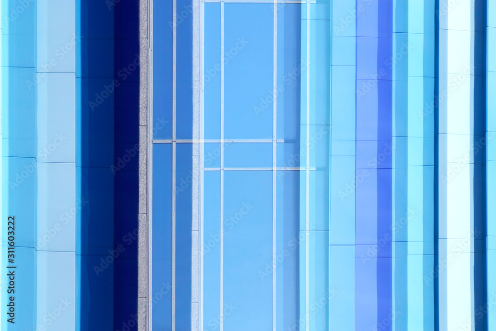 Windows. Computer graphics of abstract modern architecture of an office ...