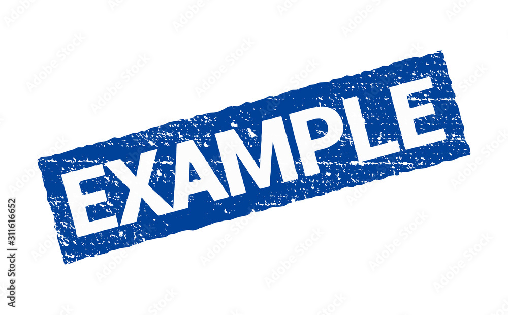 Example vector stamp icon. Sample watermark rubber stamp Stock Vector ...