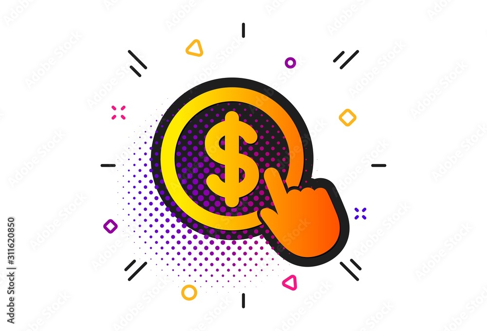 Money Exchange Hand Logo